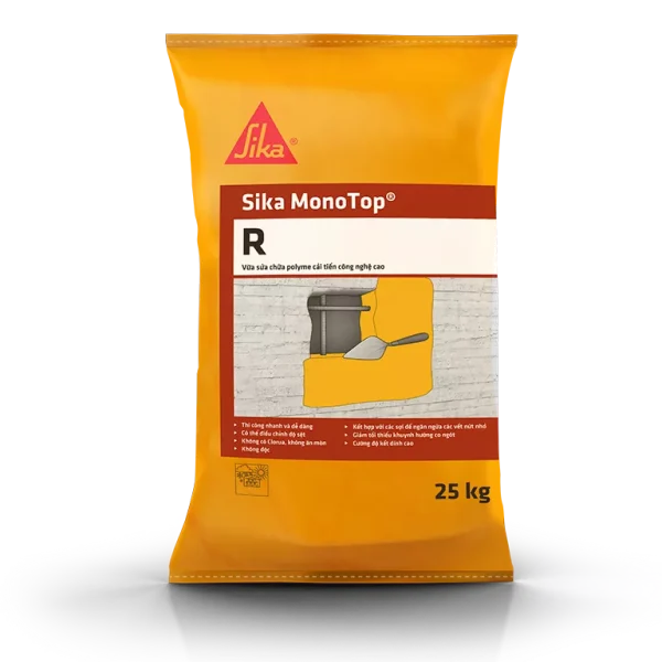 Sika Monotop R - Vữa sửa chữa polymer với độ dày không quá 3cm, mác 450 ...